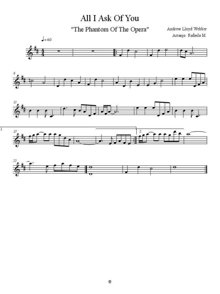 Fantasma Da Ópera Partitura | PDF | Théâtre | Divertissement (Général)