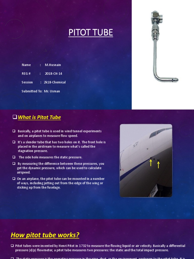 Pitot Tube | PDF | Fluid Dynamics | Dynamics (Mechanics)