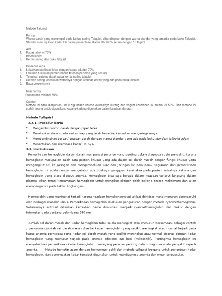 Metode Talquist | PDF