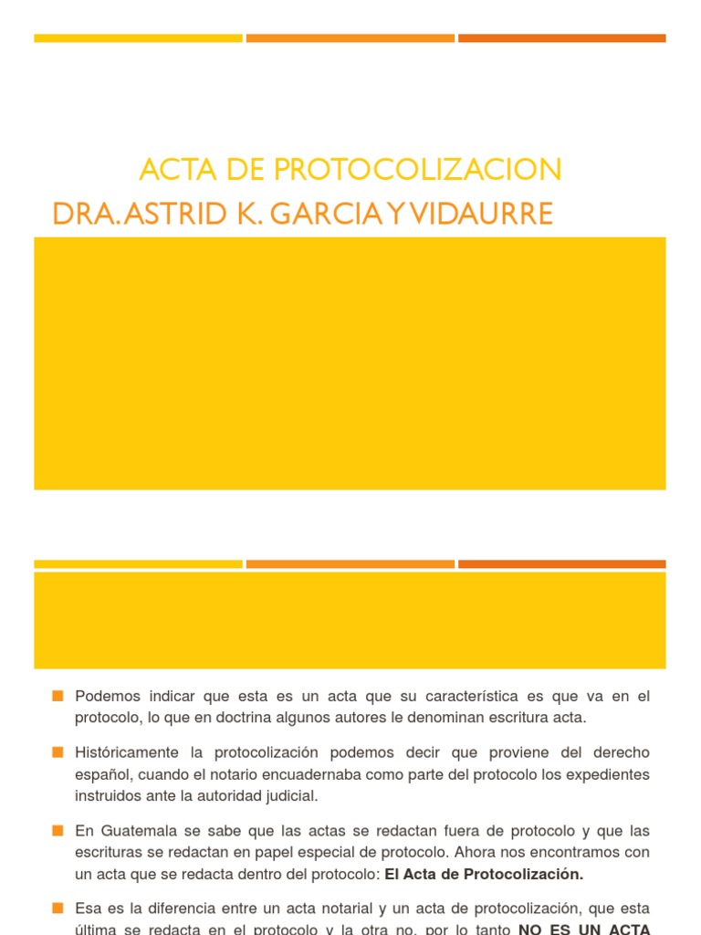 Acta de Protocolizacion | PDF | Ley común | Instituciones sociales