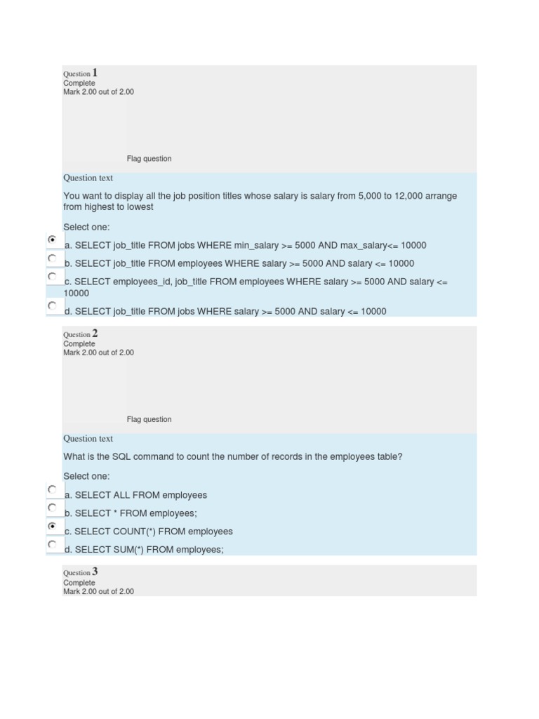 Prog 113a 48 Out of 50 | PDF | Sql | Data