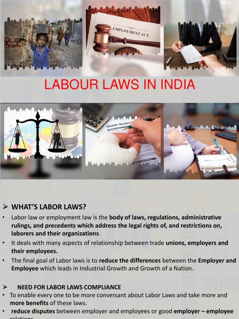 Labour Laws in India FINAL | PDF | Employment | Labour Law