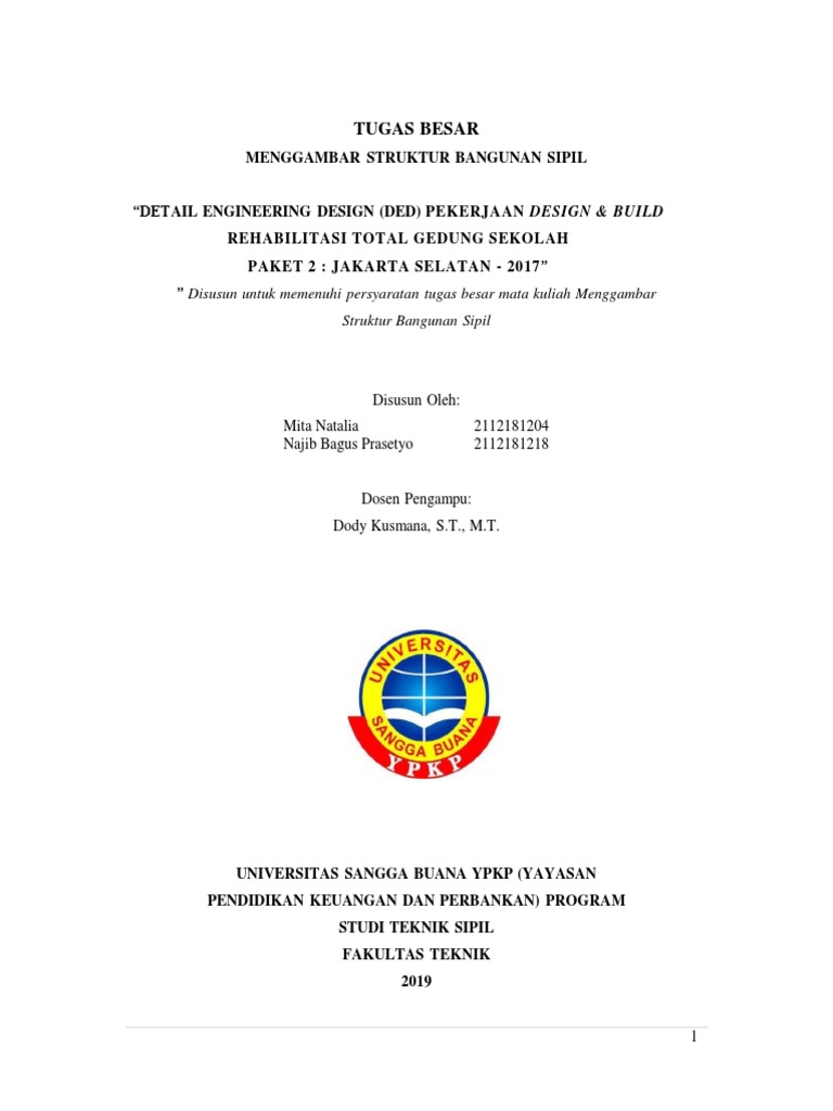 Makalah Menggambar Struktur Bangunan Sipil | PDF