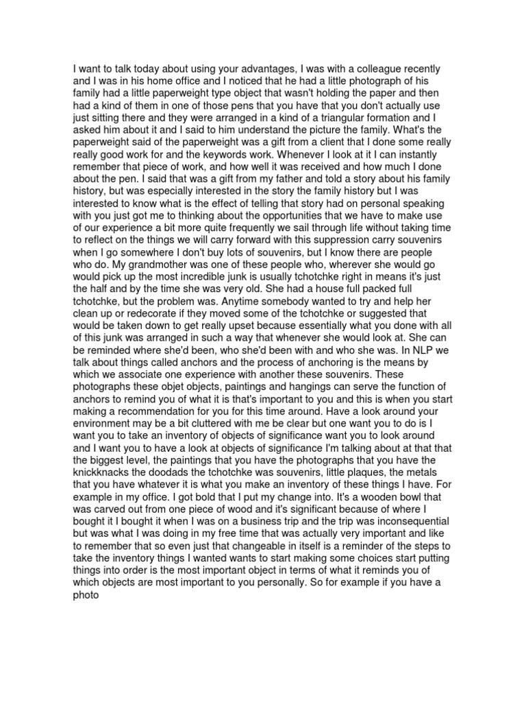 Michael Breen Using Your Advantages For A Change NLP | PDF | Art | Self ...