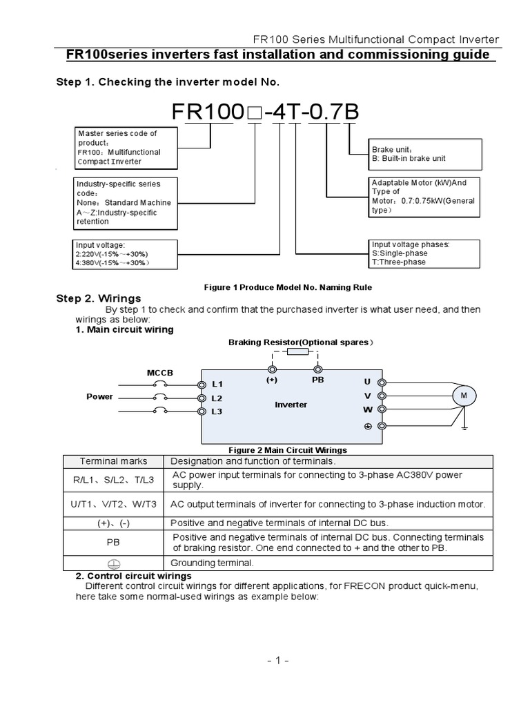 FR100 Series User Manual en V1.5 20180511 | PDF | Power Inverter ...