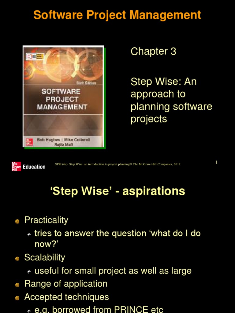 Software Project Management: SPM (6E) Step Wise: An Introduction To ...
