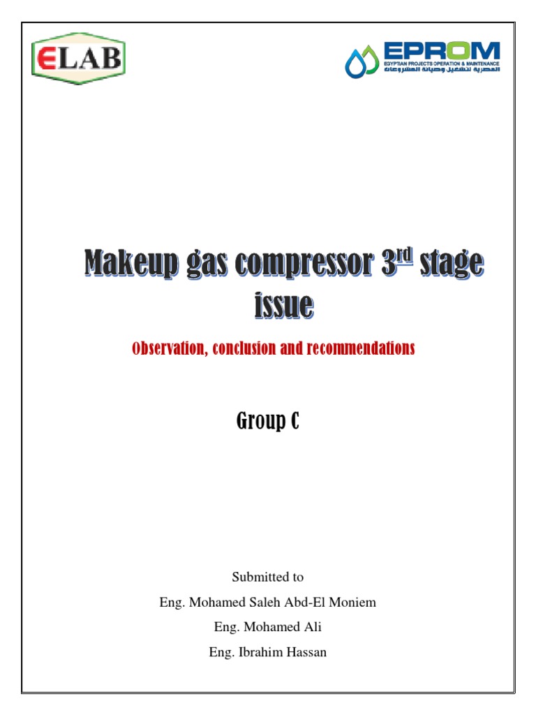 Makeup Gas Compressor | PDF | Chemical Engineering | Materials