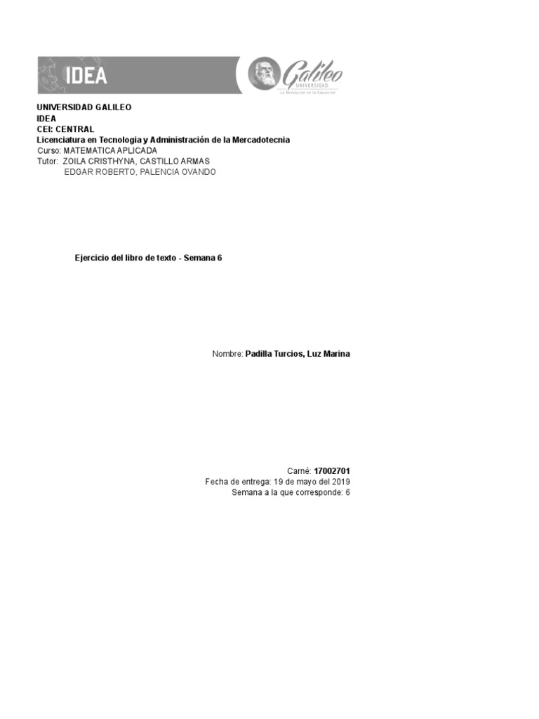 Tarea 8 Matematica Aplicada 2 | PDF