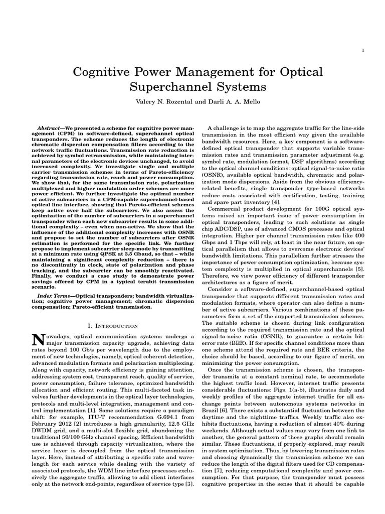 JOCN Paper v2 | PDF | Bit Rate | Modulation