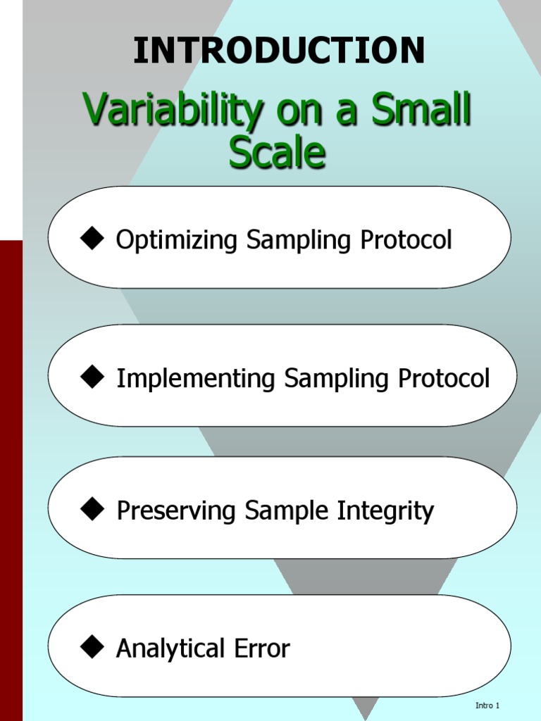 Variability On A Small Scale: Optimizing Sampling Protocol | PDF ...