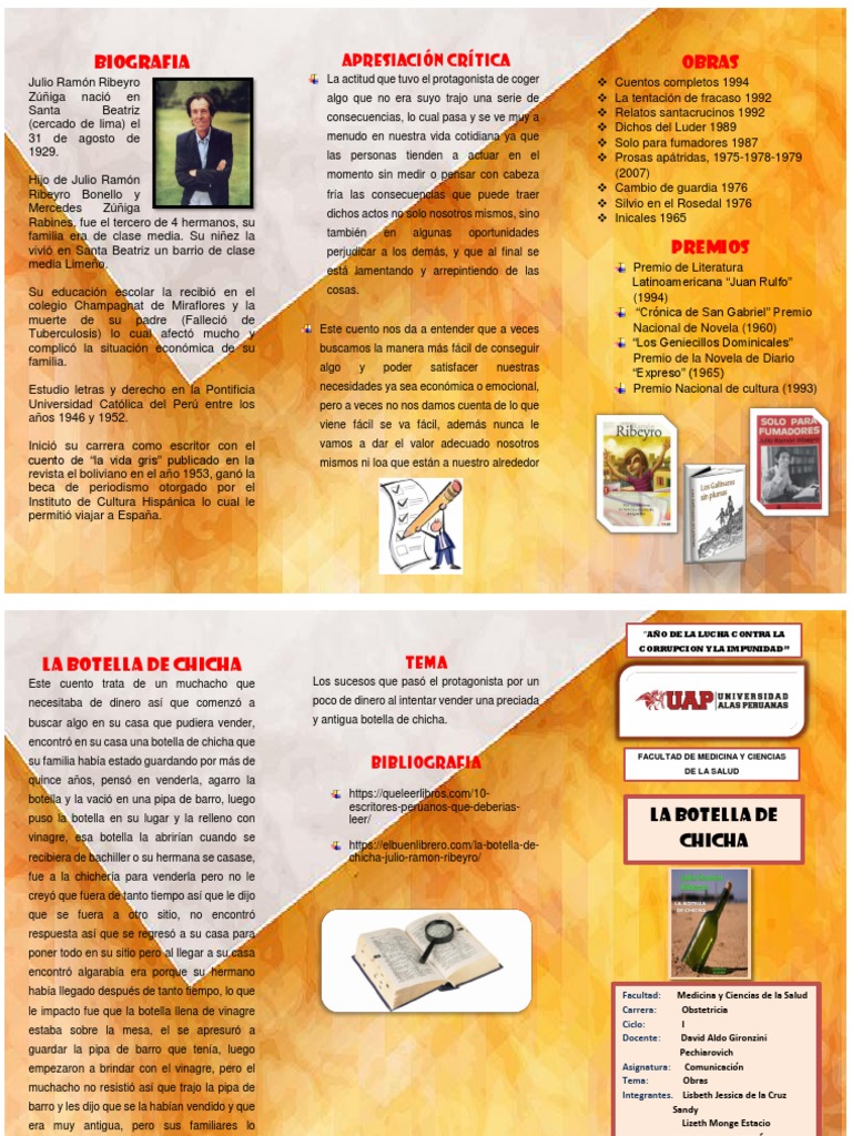 Triptico Botella de Chicha | PDF