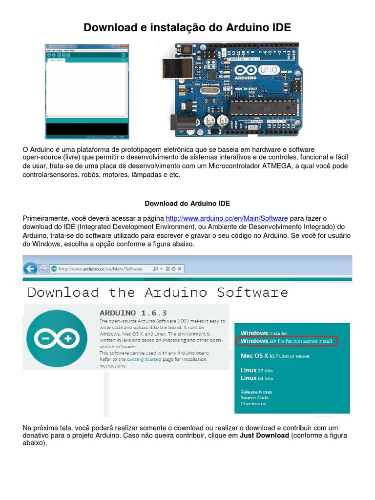 e Instalacao Do Arduino IDE | PDF | Arduino | Driver de dispositivo