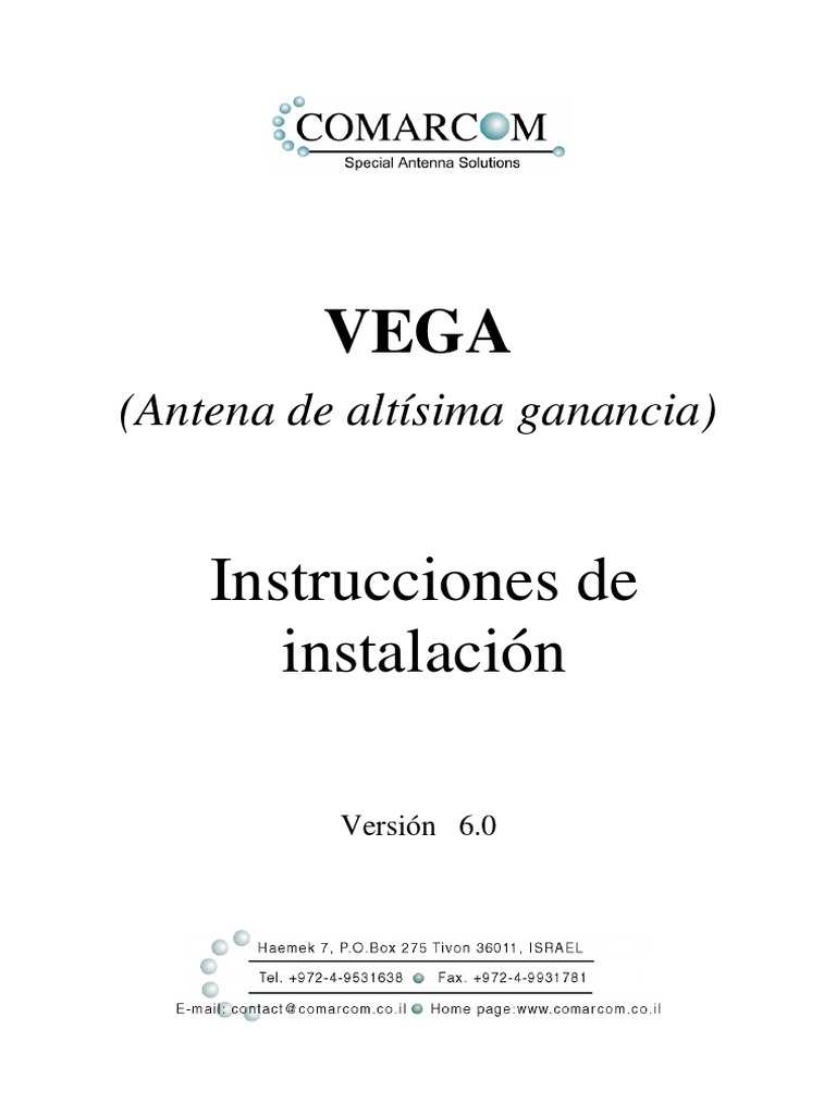 VEGA CC CP Installation Instructions SP PDF | PDF | Antena (Radio ...
