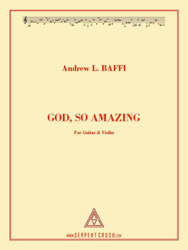 God, So Amazing | PDF