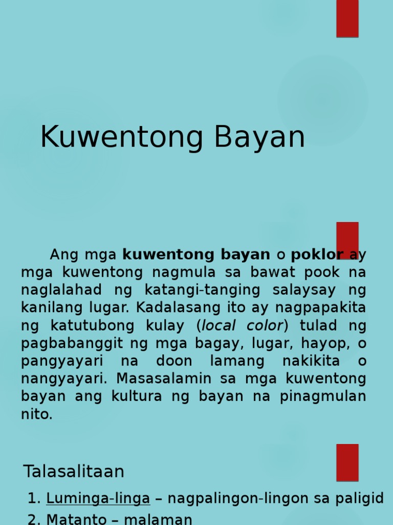 Kuwentong Bayan | PDF