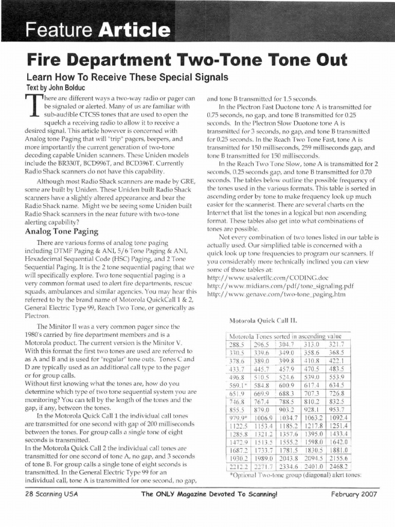 FireDepartmentTwo toneToneOut | PDF | Radio | Telecommunications ...