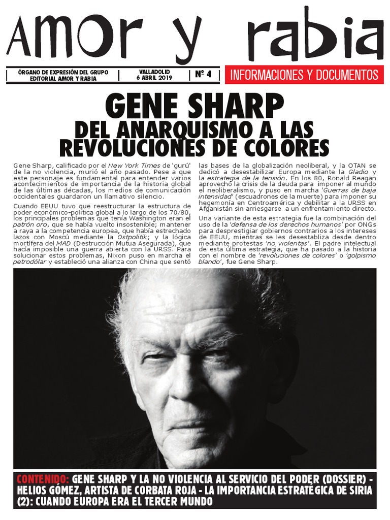 Boletín 04 (06.04.2019) : Gene Sharp. Del Anarquismo A Las Revoluciones ...
