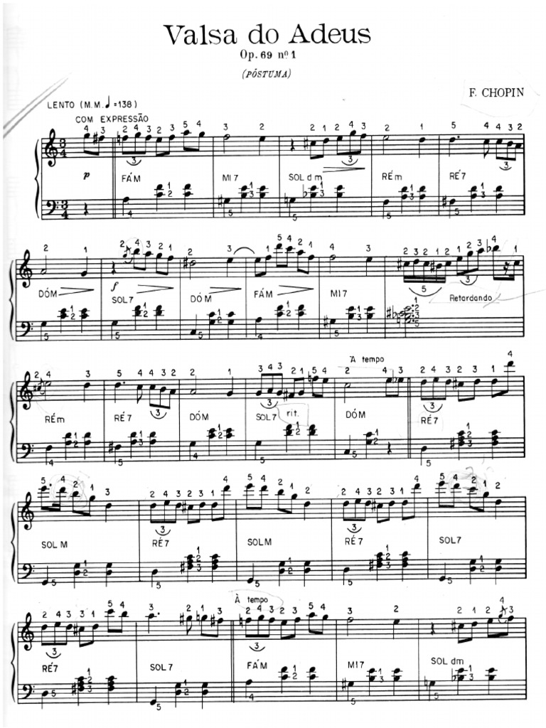 Valsa Do Adeus - Chopin | PDF