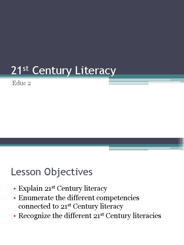 Understanding 21st Century Literacy | PDF