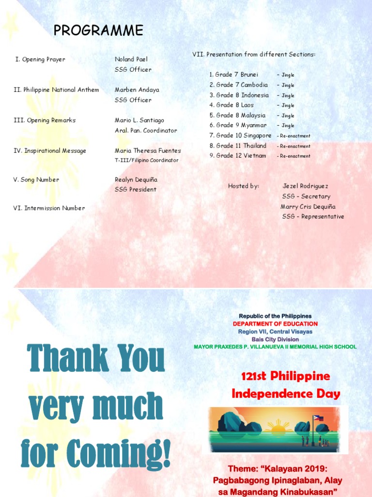 Programme: T-III/Filipino Coordinator | Download Free PDF | Philippines