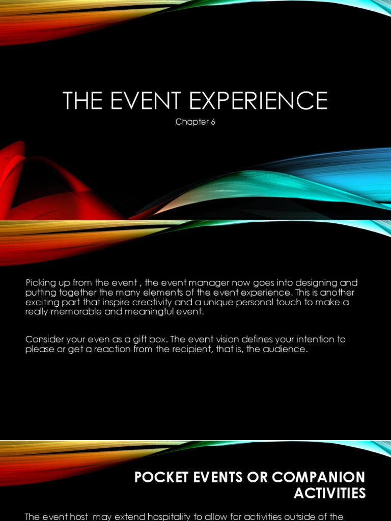 The Event Experience | PDF | Sports | Lunch