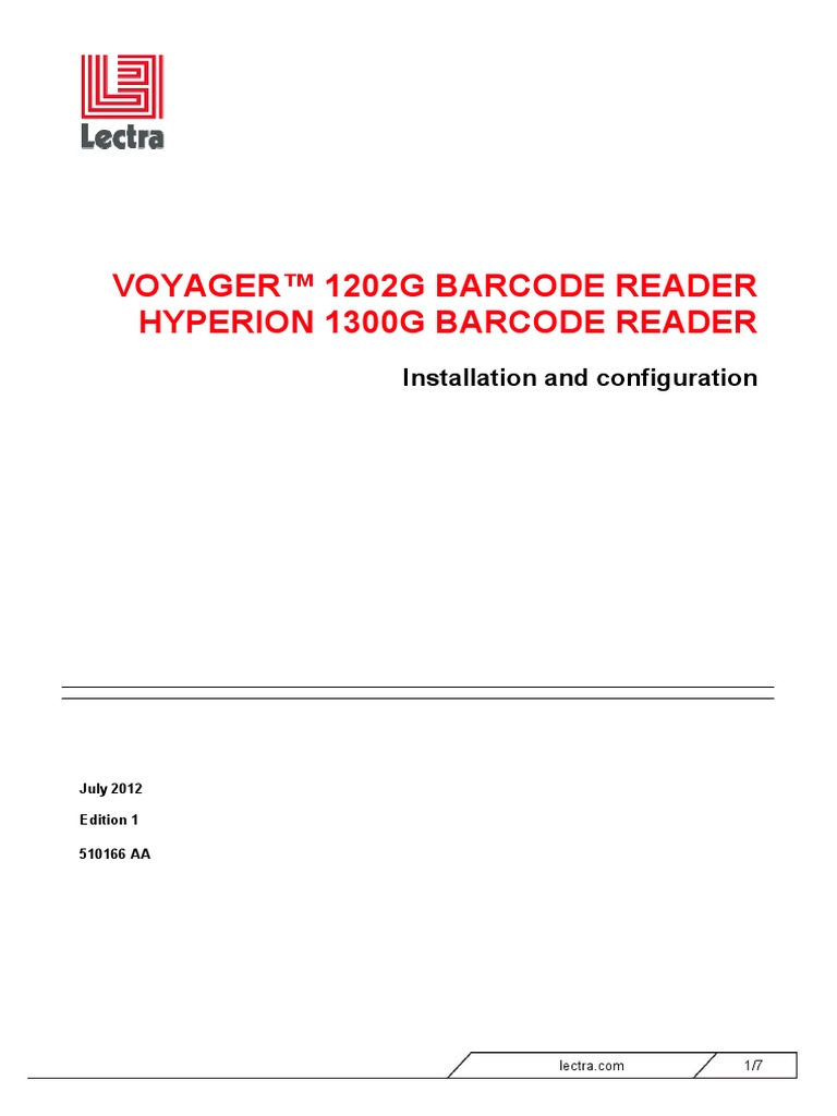 Voyager Install And Configuration Pdf Barcode Digital Technology