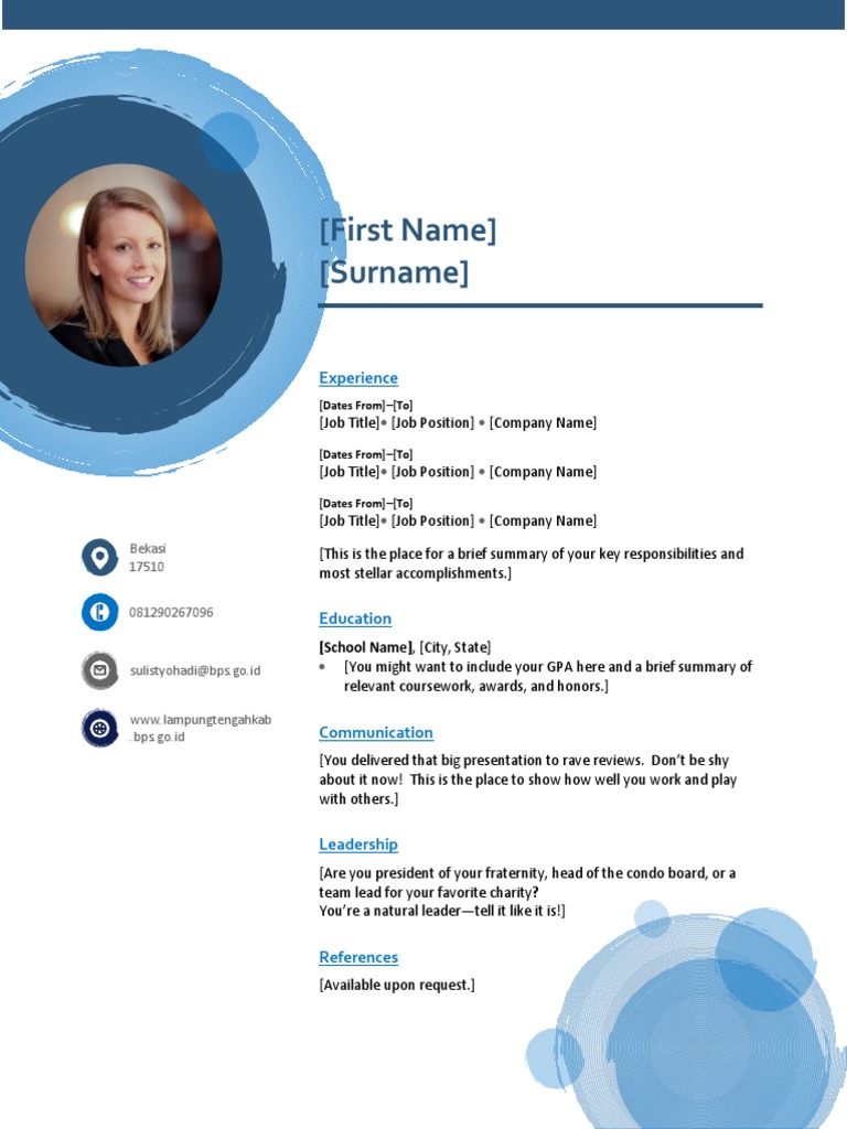 Format Resume CV Data Diri | PDF