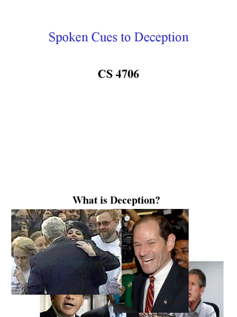 Spoken Cues To Deception | PDF | Deception | Behavioural Sciences