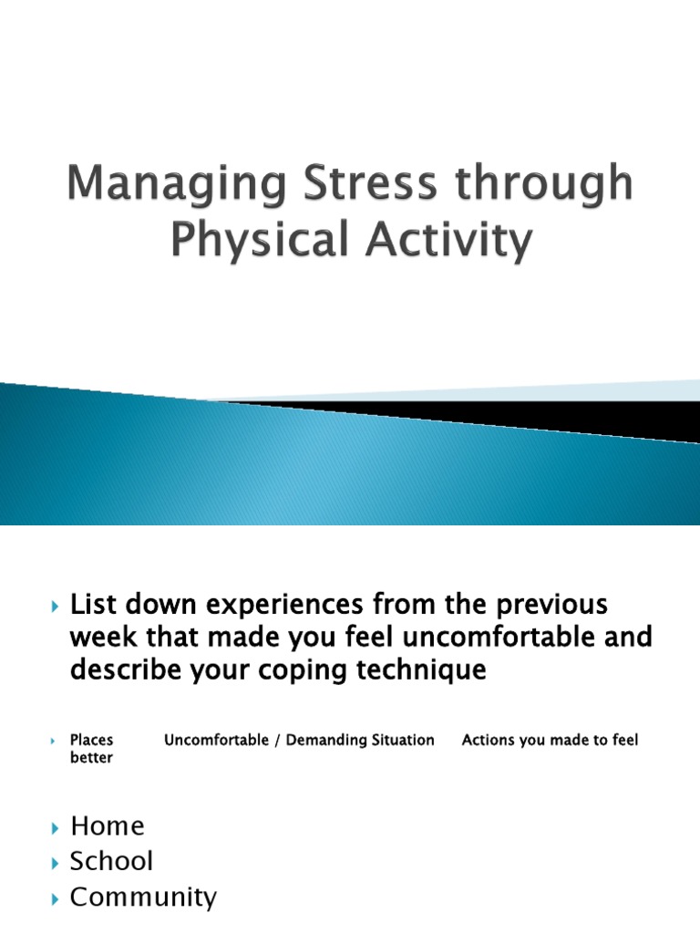 Managing Stress Through Physical Activity | PDF | Fight Or Flight ...