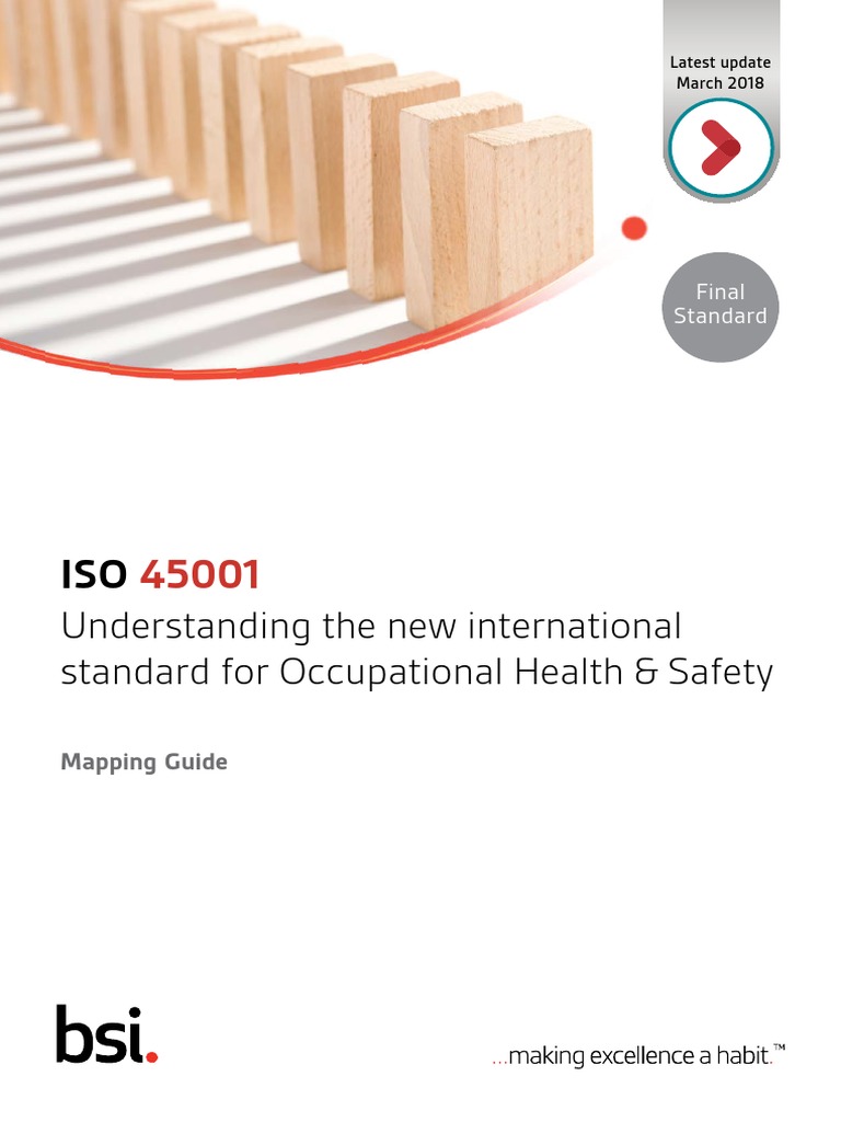 Bsi Iso 45001 and Ohsas 18001 Mapping Guide | PDF | Occupational Safety ...