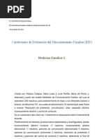Cuestionario de Evaluacion Del Funcionamiento Familiar (Eff) | PDF