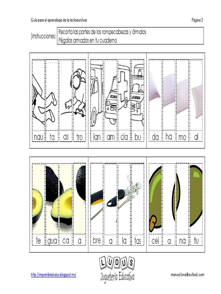 Rompecabezas Sílabas Tetrasilabas PDF | PDF | Hogar, jardinería y bricolaje