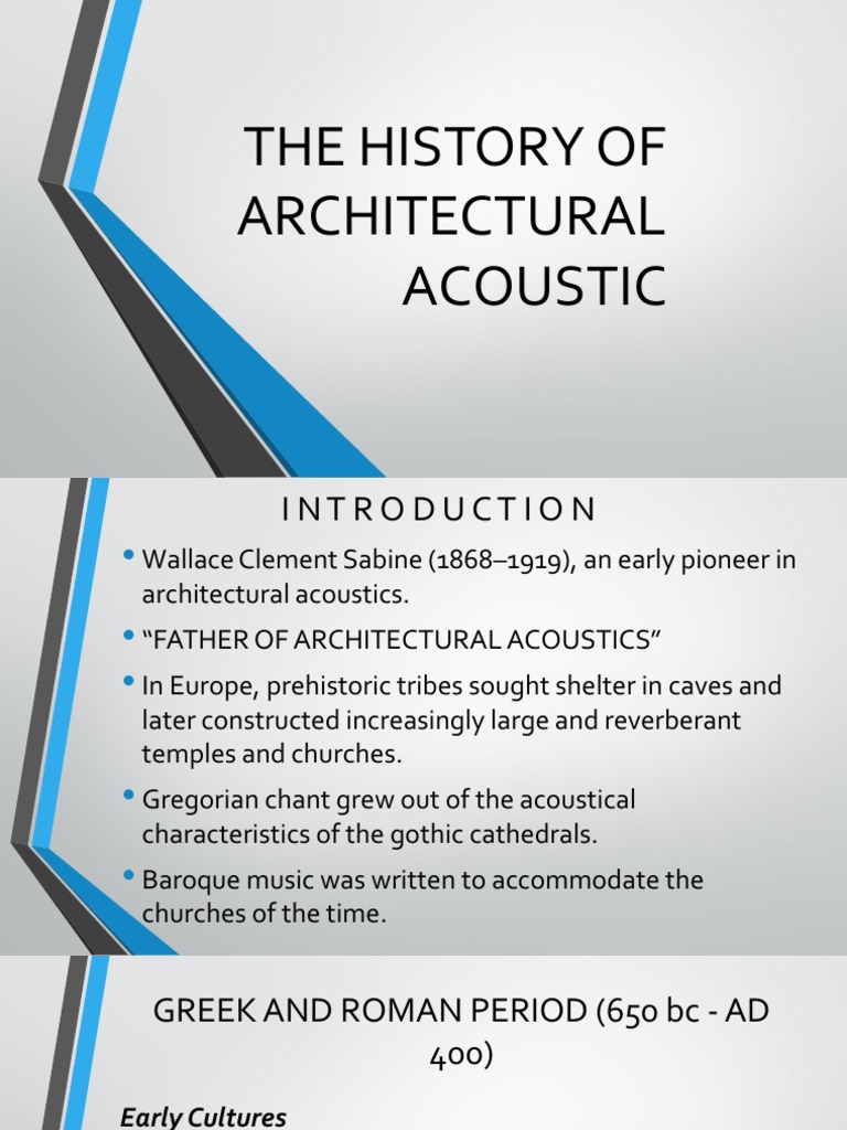 History of Acoustics in Architecture | PDF | Theatre | Entertainment ...