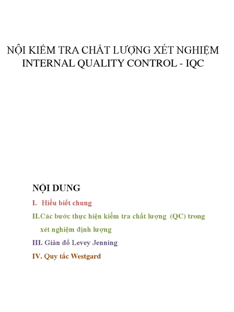 Internal Quality Control | PDF