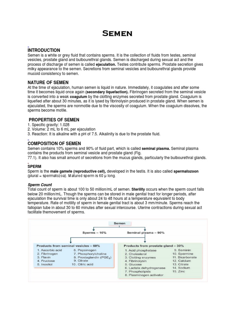 Semen Analysis | PDF | Semen | Sperm
