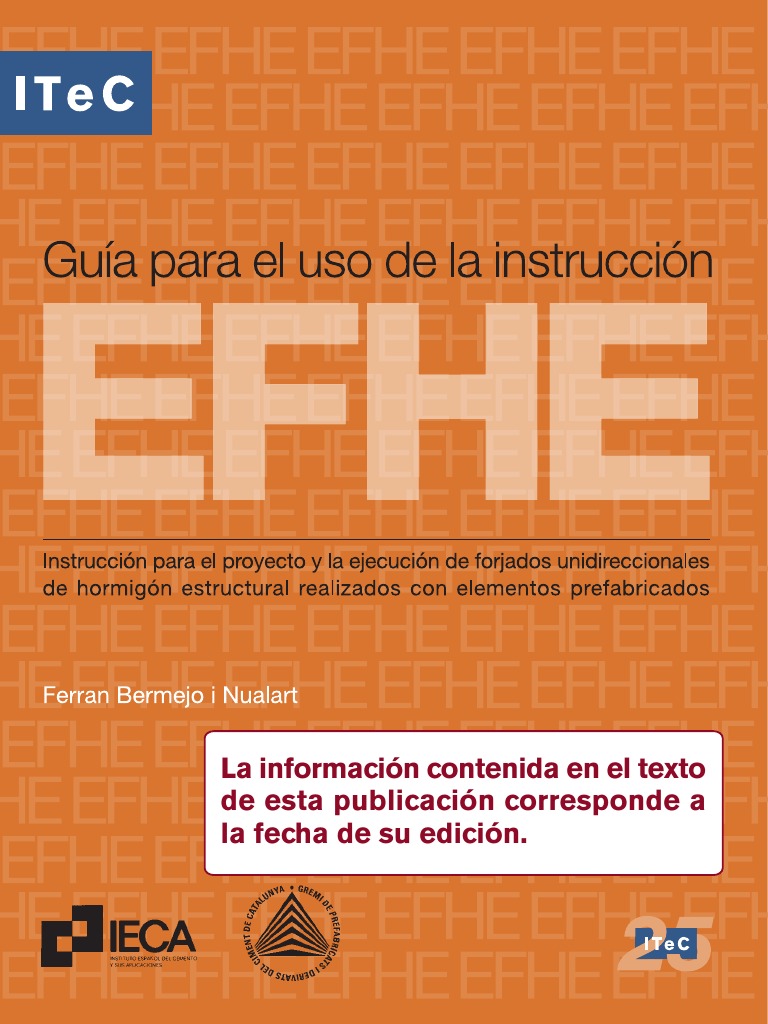 Guía para El Uso de La Instrucción EFHE | PDF | Hormigón | Naturaleza