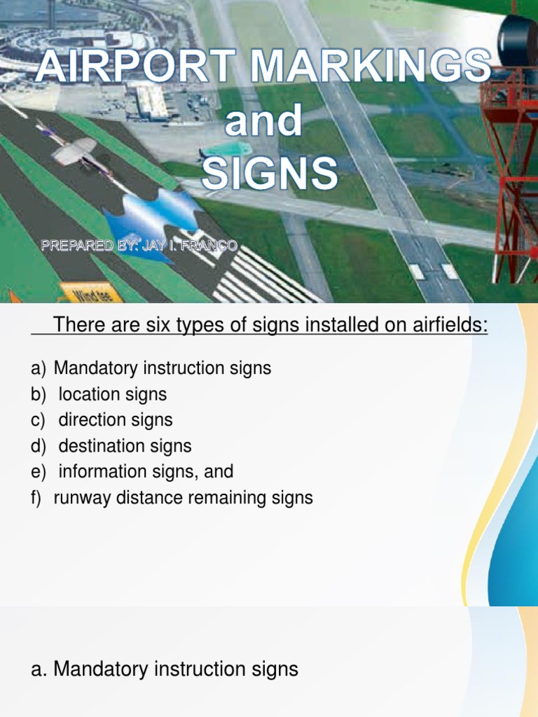 Airport Signs | PDF | Runway | Airport