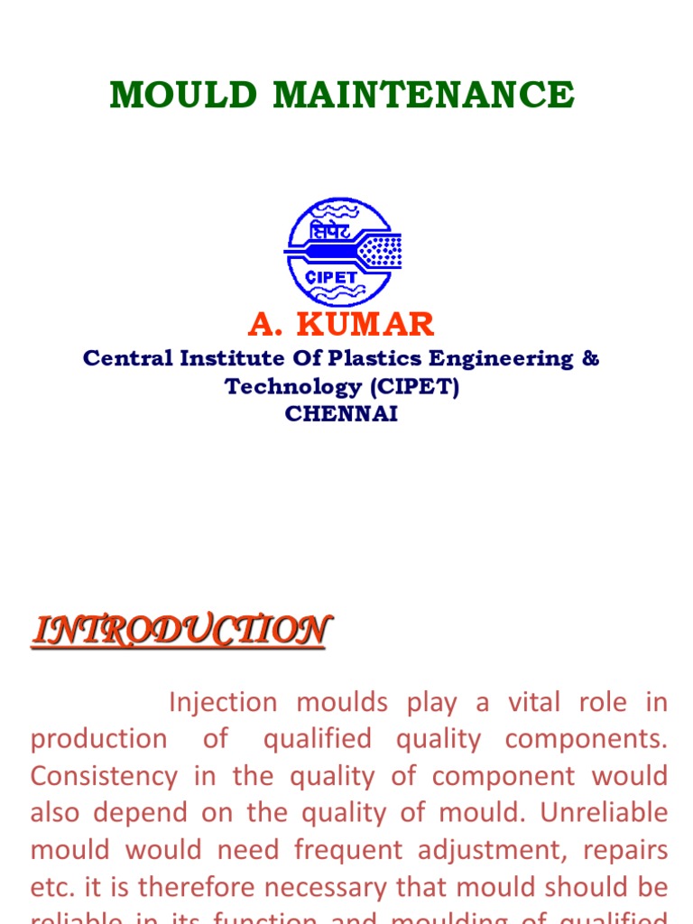 Mould Maintenance A Kumar | PDF | Corrosion | Mold