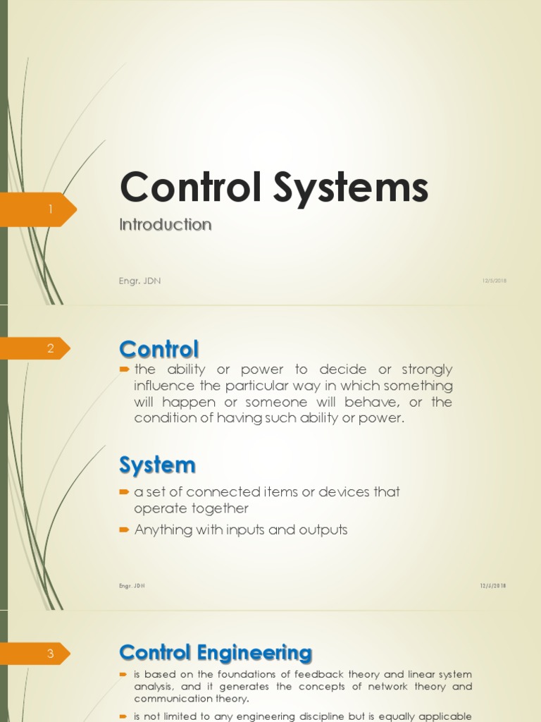 Control Systems (Introduction) | PDF | Control Theory | Control System