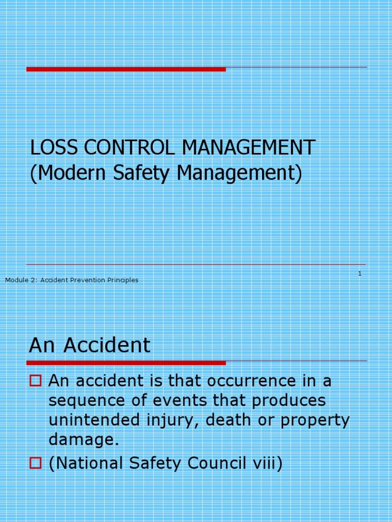 A Comprehensive Overview of Accident Prevention Principles and ...