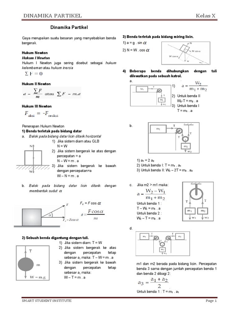 Dinamika Partikel KELAS 10 | PDF | Sains & Matematika