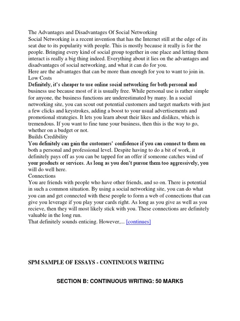 Sample of Essays - 2 | PDF | Social Networking Service | Air Pollution