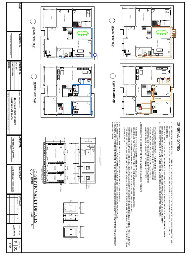 Plumbing Plan | Download Free PDF | Plumbing | Toilet