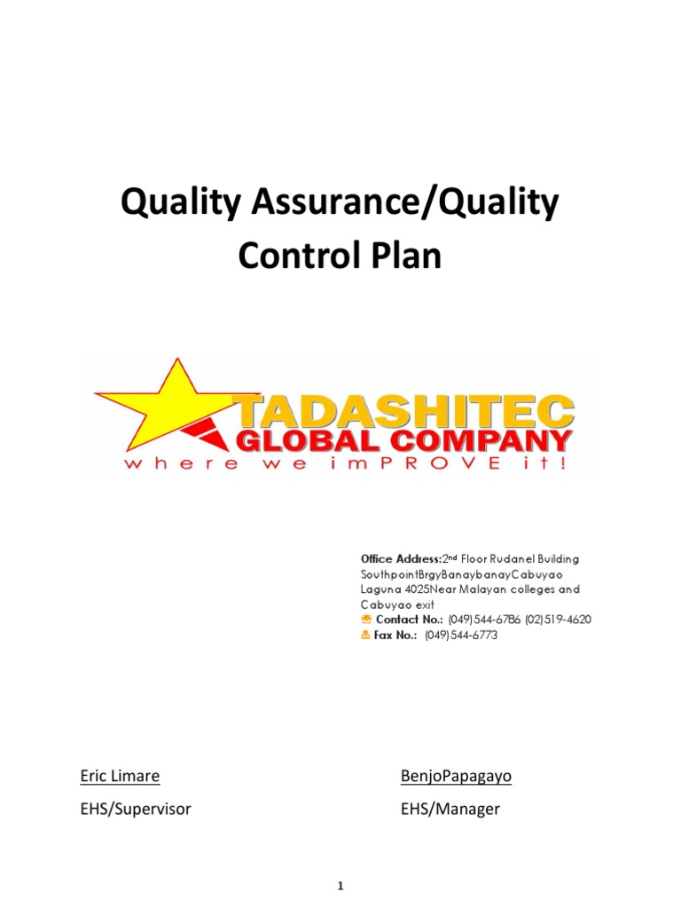 QaQc Plan | PDF | Quality Assurance | Pipe (Fluid Conveyance)