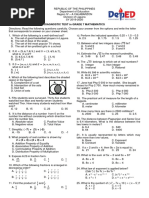 4th PT MATH 8 | PDF | Permutation | Teaching Mathematics