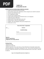 Class XI English Blue Print | PDF