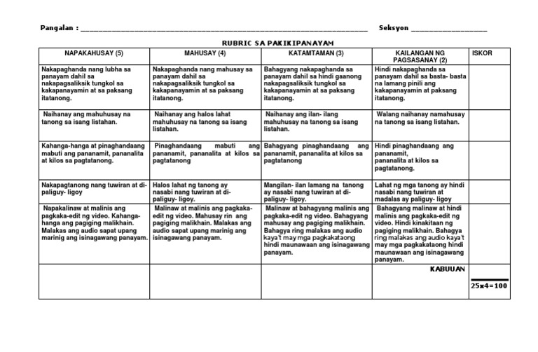 414021872 Rubric Sa Pakikipanayam (1)