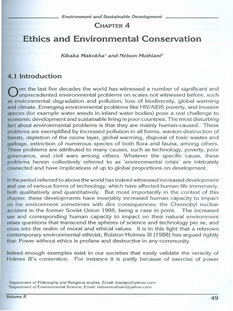 Environmental Conservation | PDF | Morality | Feminism