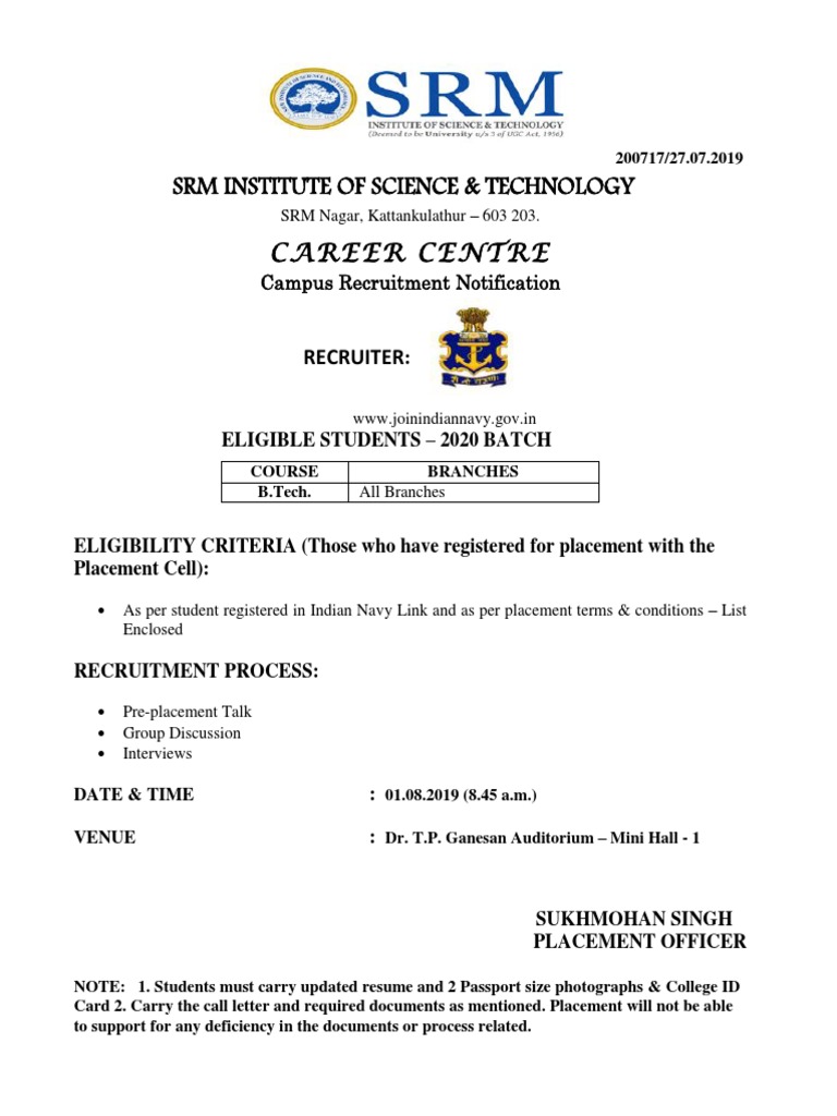 Indin Navy - Circular 2020 | PDF