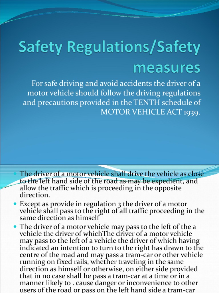 Safety Regulations | PDF | Traffic | Tram